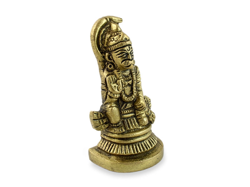 Kleine Mini Hanuman Statue sitzend mit Abhaya Mudra 5,6 cm